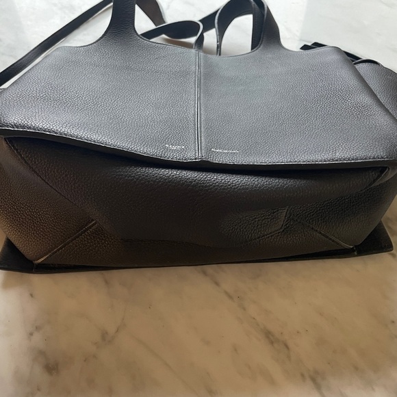 Celine | Bags | Celine Trifold Small Shoulder Bag Grained Calfskin ...